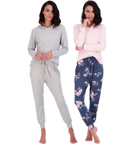 Real Essentials 4 Piece Womens Long Sleeve Pullover Hoodie Henley