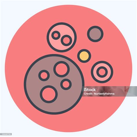 아이콘 운석 공간 기호와 관련이 있습니다 컬러 메이트 스타일 심플한 디자인 편집 가능 간단한 그림 3차원 형태에 대한 스톡 벡터 아트 및 기타 이미지 Istock