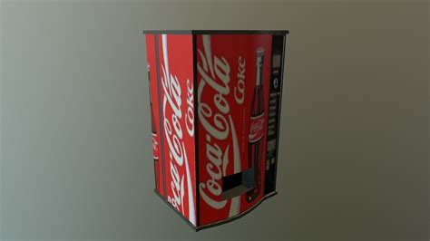 Soda Vending Machine Free Vr Ar Low Poly 3d Model Cgtrader