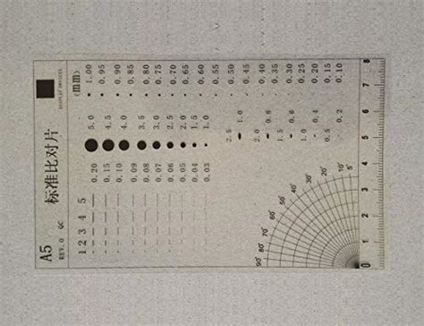 Flaw Detection Gauge Sec Size Estimation Chart Transparency For Defects And Measuring