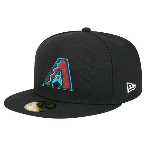 Mens New Era Black Arizona Diamondbacks Checkered Undervisor 59fifty