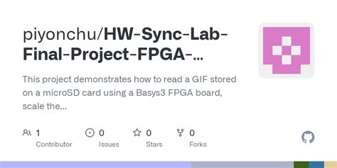 Github Piyonchuhw Sync Lab Final Project Fpga Microsd Card  Displayer This Project