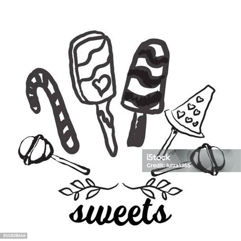 달콤한 사탕 줄 아이콘 모양 원 모듬된 초콜릿 다채로운 막대 사탕 절연된 벡터 일러스트 레이 션의 설정 0명에 대한 스톡 벡터 아트 및 기타 이미지 Istock