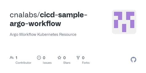 Github Cnalabscicd Sample Argo Workflow Argo Workflow Kubernetes Resource Github Cnalabscicd Sample Argo Workflow Argo Workflow Kubernetes Resource