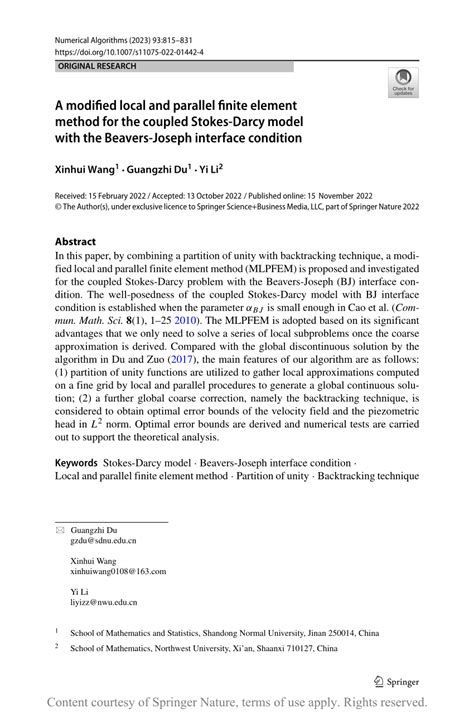 A Modified Local And Parallel Finite Element Method For The Coupled Stokes Darcy Model With The