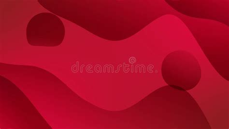 Red Gradient Animation With Wavy Shapes Minimalist Looping Background Stock Footage Video Of
