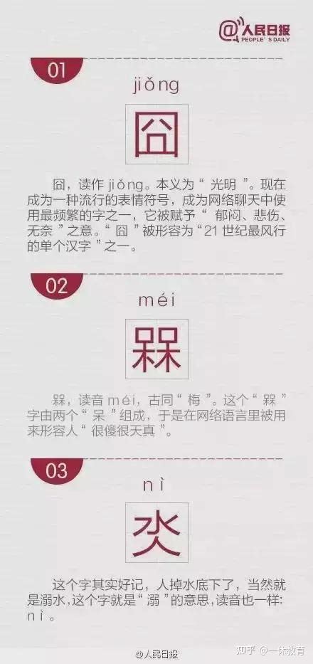 《人民日报》选出最难认的30个汉字，很多人只认识第一个，你呢？ 知乎