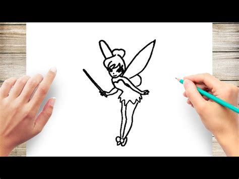 Easy Way To Draw Tinkerbell Easy Way To Draw Tinkerbell