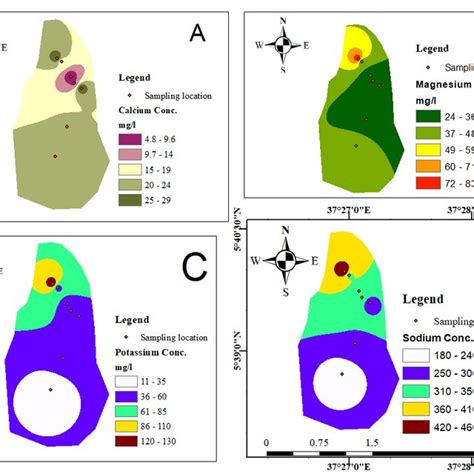 Spatial Distribution Map Of Chloride Download Scientific Diagram