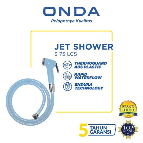Jual Onda Jet Shower Cebok Bidet Biru S 75 Lcs Shopee Indonesia