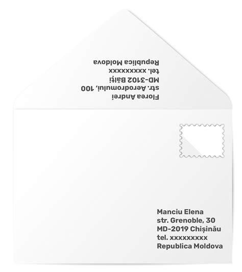 Posta Moldovei Письма