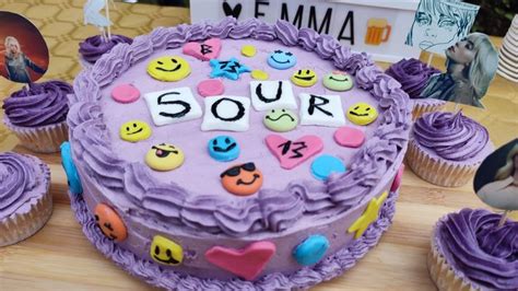 Sour Olivia Rodrigo Birthday Cake