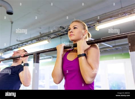 Girl Doing Pull Ups Hi Res Stock Photography And Images Alamy