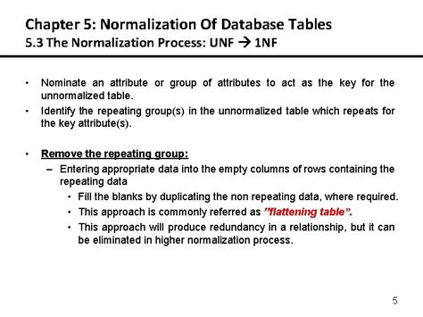 Chapter 5 Normalization Of Database Tables Part Ii