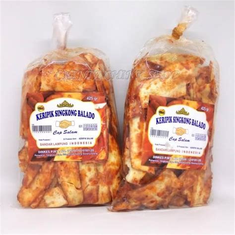 Cassava Chips Balado Cap Salam Original Lampung Packaging 425g Shopee