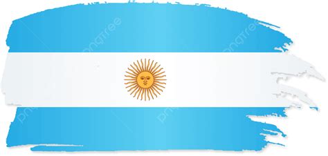 아르헨티나 국기 투명 수채화 페인트 브러시 아르헨티나 아르헨티나 국기 아르헨티나 국기 브러시 Png 일러스트 및 벡터 에