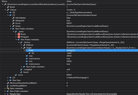 could not perform a range query on the field path it s value type is our umbraco extensions