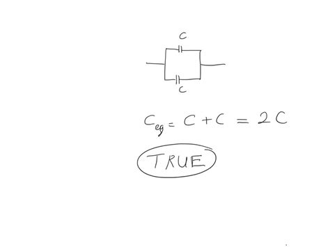 When Two Capacitors Are Connected In Parallel The Equivalent Capacitance Is Larger Than The