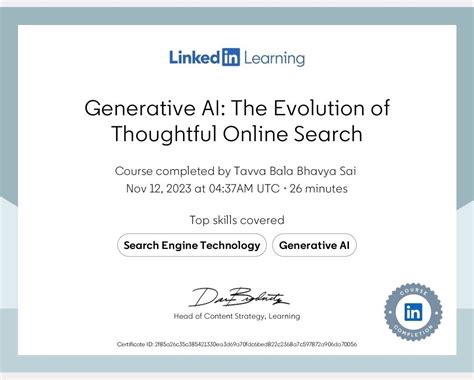 Tavva Bala Bhavya Sai On Linkedin Search Generative