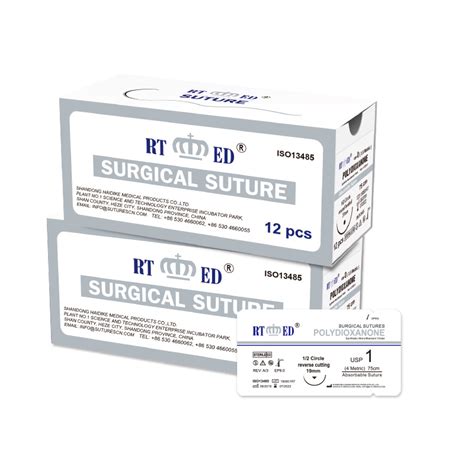 Rtmed Pdo Surgical Suture Ce Certification Medical Instrument And