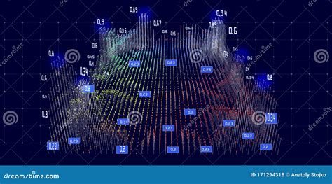 Big Data Abstract Futuristic Concept Of Decision Making Analysis Quantum Virtual Cryptography