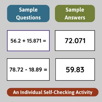 Question Stacks Add Subtract Decimals By Numerical Nomad TPT