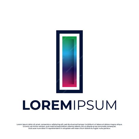 Premium Vector Initial I Letter Colorful Logo Illustration Design