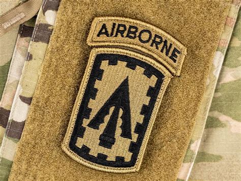 108th Ada Bde Ocp Patch And Airborne Tab Sewn With Velcro