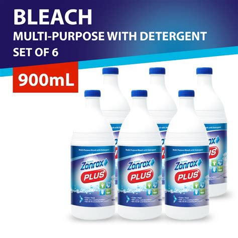Zonrox Plus Multi Purpose Bleach 900ml X6 Shopee Philippines