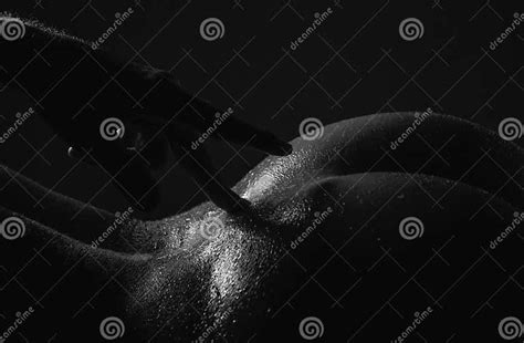 Close Up Female And Naked Body Gorgeous Butt Provocative Woman