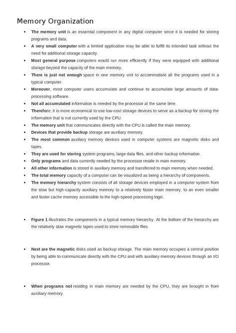 DFA Memory Organization Exams Applications Of Computer Sciences Docsity