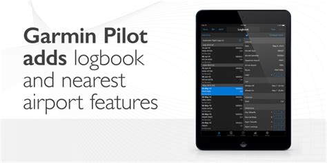 Garmin Pilot Adds Automated Logbook And Nearest Airport Feature Ipad Pilot News