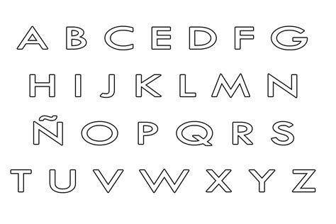 Dibujo Para Imprimir Y Colorear De Aprende Las Letras En Mayúsculas