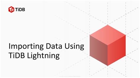 Tidb Admin Lab 6 Importing Data Into Tidb Using Tidb Lightning Tidb Labs