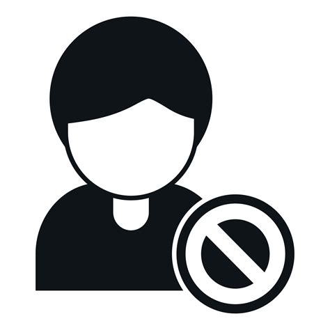 User Ban Icon Simple Vector Business Data 22873177 Vector Art At Vecteezy