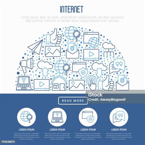얇은 선 아이콘으로 30 원에 인터넷 개념 전자 메일 채팅 노트북 공유 클라우드 컴퓨팅 서구 다운로드 업로드 스트림 글로벌 연결 웹 페이지에 대 한 최신 벡터 일러스트입니다