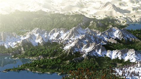 Free Custom Terrain 4K World Machine WorldPainter Minecraft Map