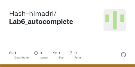 Github Hash Himadrilab6autocomplete