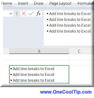 Cool Tech Tips For A Cooler Life One Cool Tip Com Excel Hacks Master Line Breaks And
