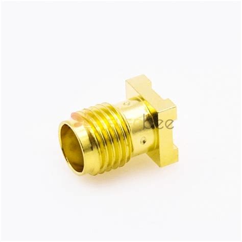 Elecbee Rf Coaxial Connector Standard Sma Jack Straight Solder Type For Pcb Mount