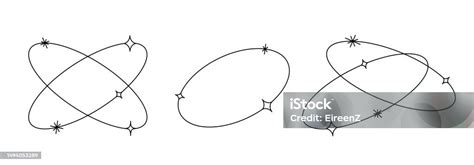 선형 미니멀리즘 미적 프레임과 별과의 경계의 벡터 집합입니다 원형 타원형 및 아치형 현대적인 기하학적 모양으로 소셜 미디어 장식 로고 디자인 템플릿 레이아웃을 위한 반짝임