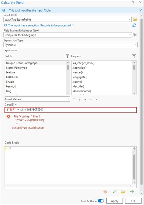 Solved How To Recreate A Sequential Field Value Using Obj Esri