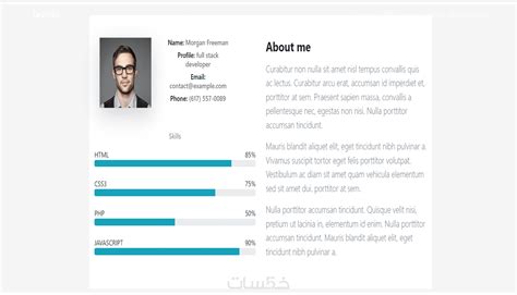 تصميم موقع من صفحة واحدة متجاوبhtml5 And Css3 And Bootstrap And Jq خمسات