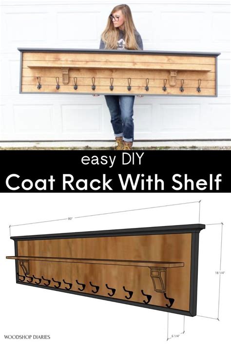 Diy Coat Rack With Shelf Artofit