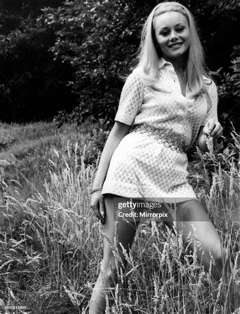 Actress Anne Aston Wearing A Mini Dress August 1969 News Photo