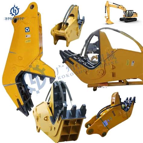12 18 Tons Excavator Attachments Hydraulic Pulverizer Rotate Pulverizer