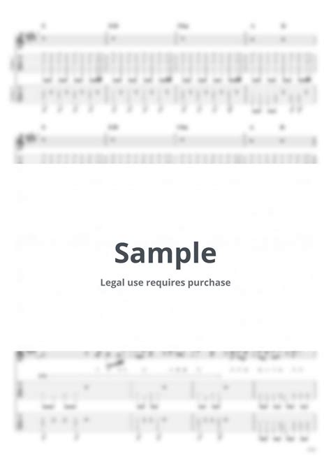 Yb 붉은 노을 Sheets By 처루니 기타