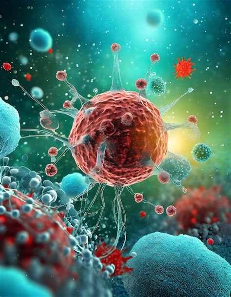 Premium Photo Tumor Microenvironment Background With Cancer Cells