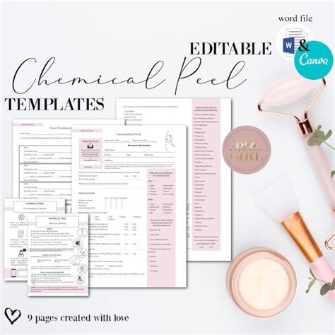 Chemical Peel Consent Form Template Etsy