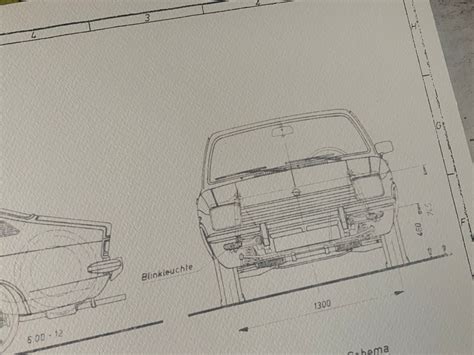 Kadett C Coupe Vfl Opel 1973 Construction Drawing Art Work Blueprint